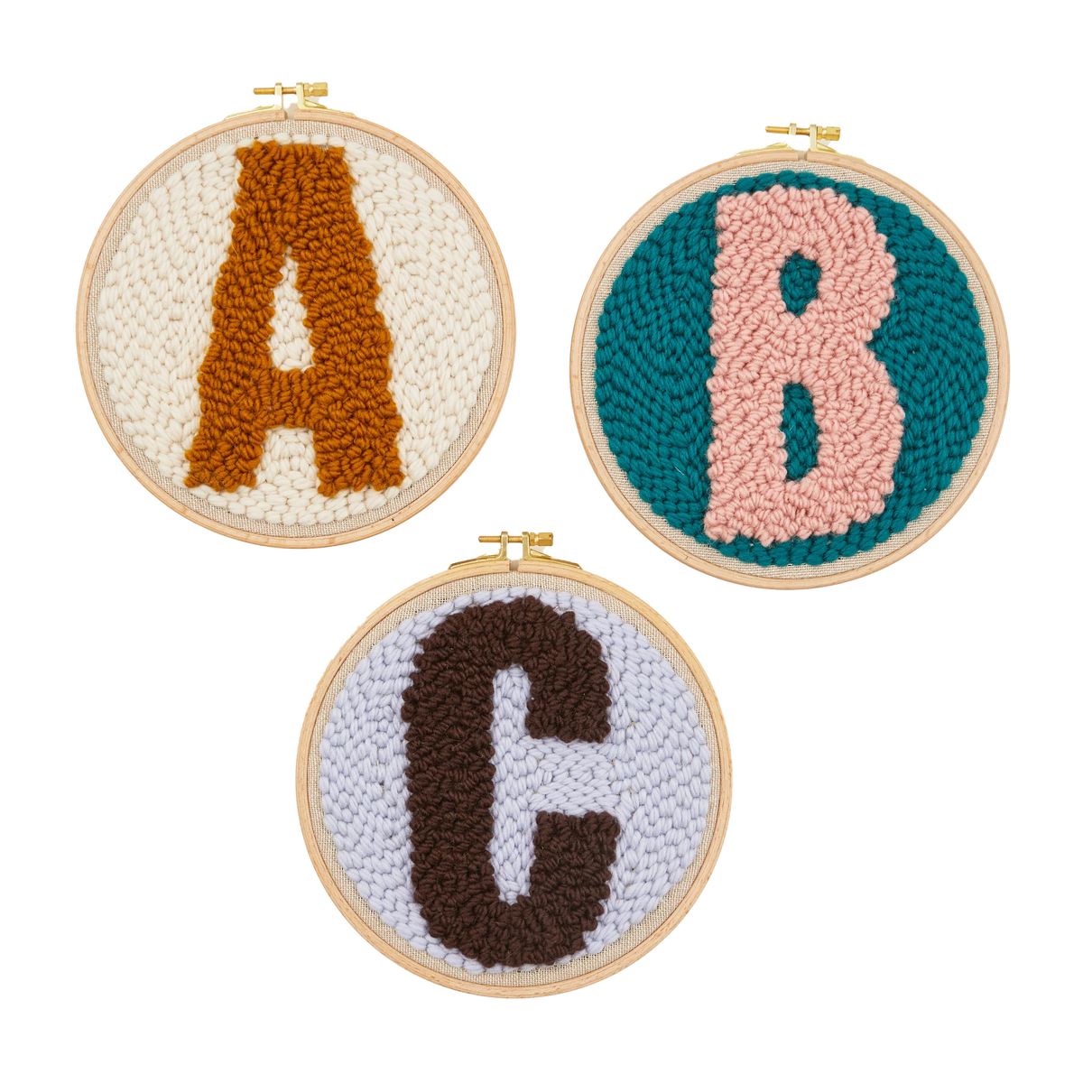 Alphabet Punch Needle Kit | The Modern Crafter