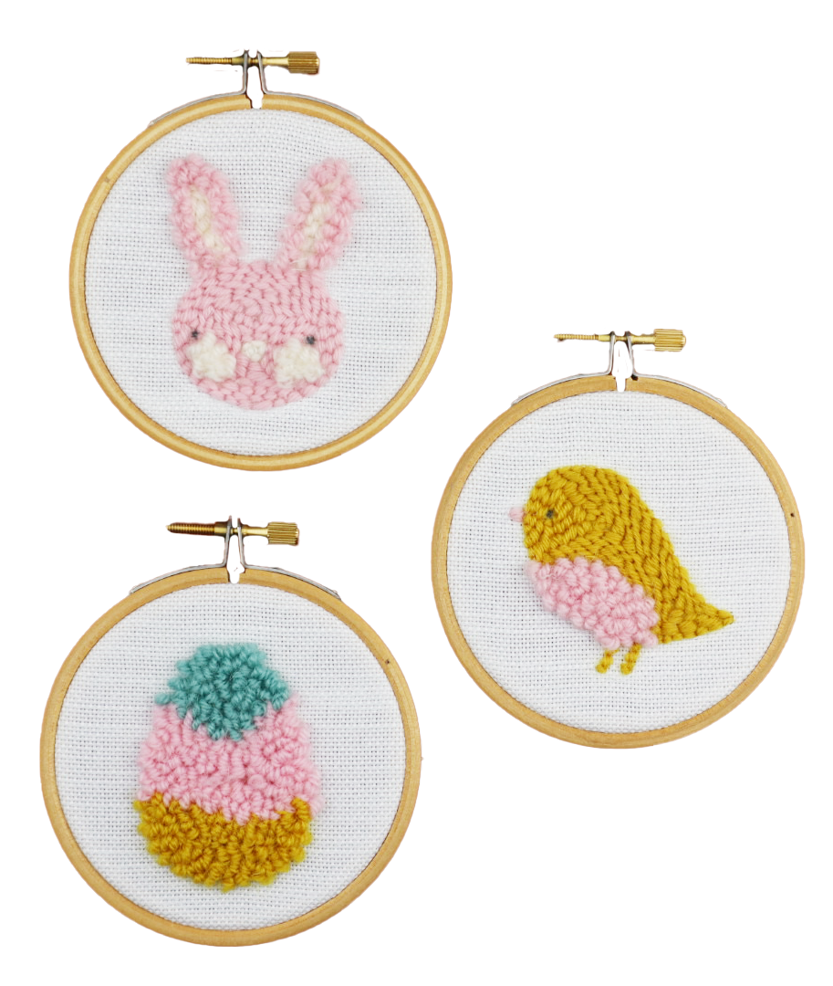 Easter Punch Needle Embroidery Decorations | The Modern Crafter
