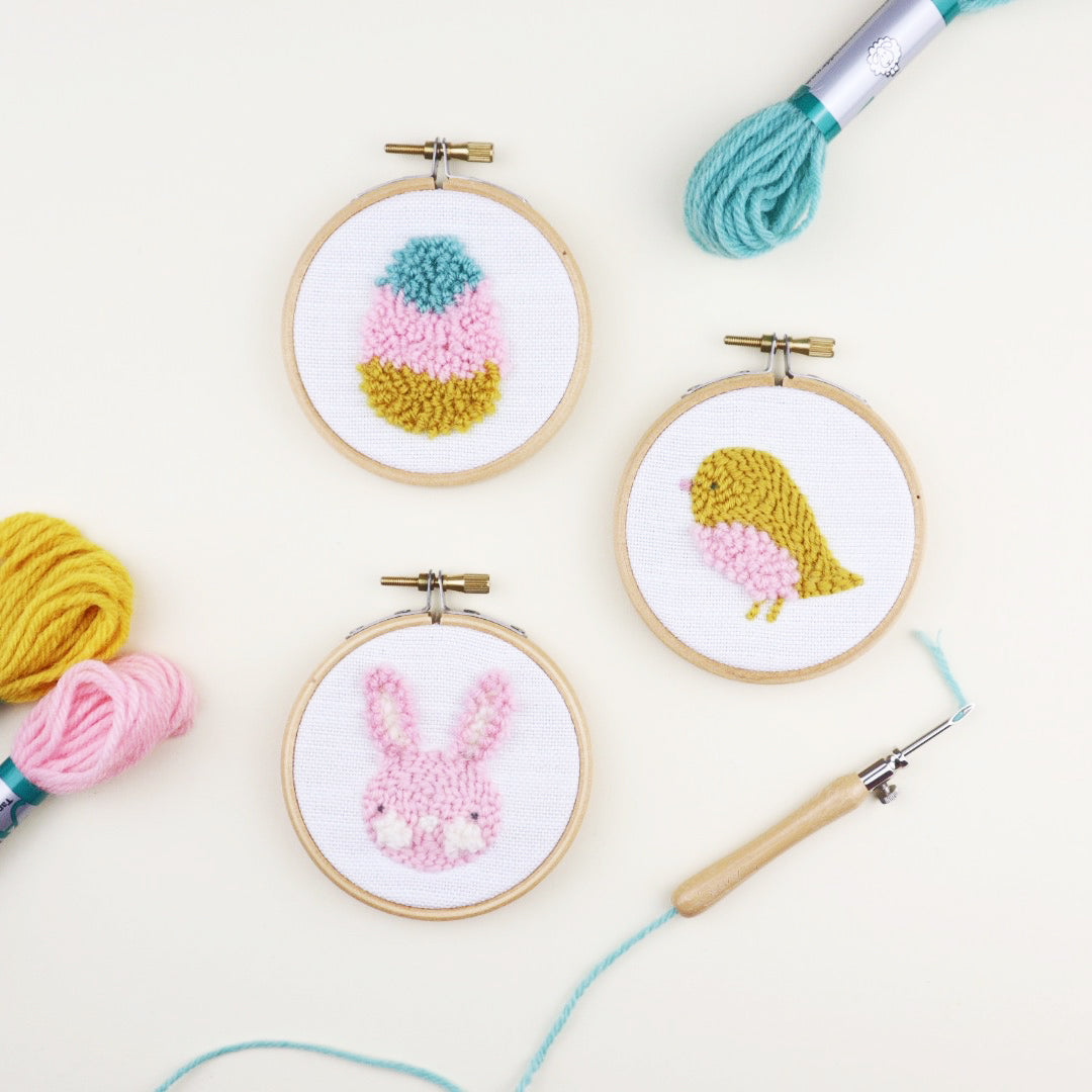 Easter Punch Needle Embroidery Decorations | The Modern Crafter